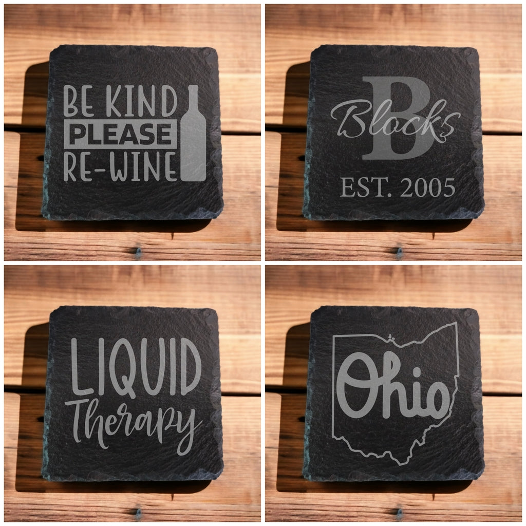 Slate Coasters – Granville Goods